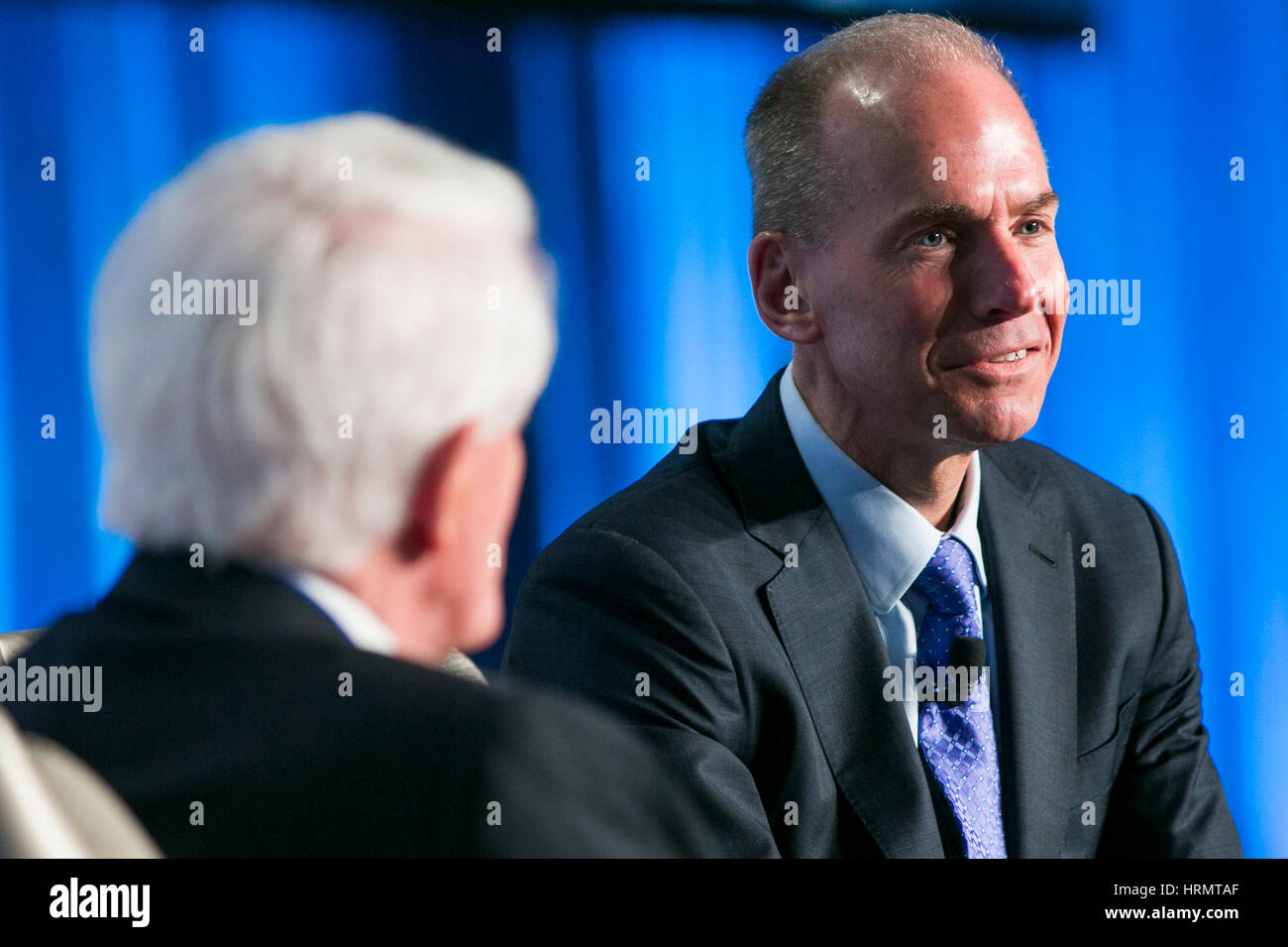 Washington DC, USA. 2nd March 2017. Dennis Muilenburg, Chairman ...