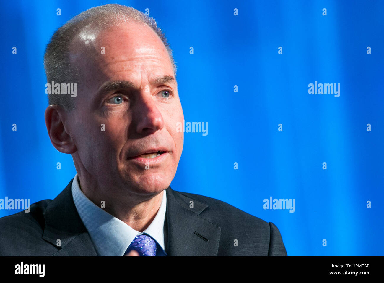 Washington DC, USA. 2nd March 2017. Dennis Muilenburg, Chairman ...