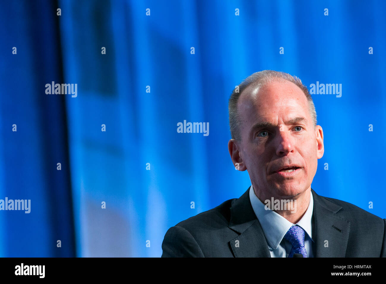 Washington DC, USA. 2nd March 2017. Dennis Muilenburg, Chairman ...