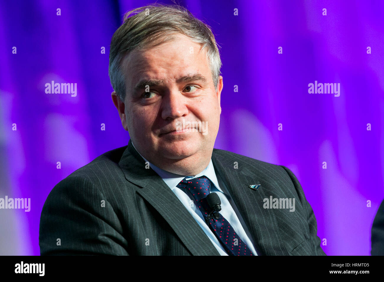 Washington DC, USA. 2nd March 2017. Robin Hayes, President and Chief ...