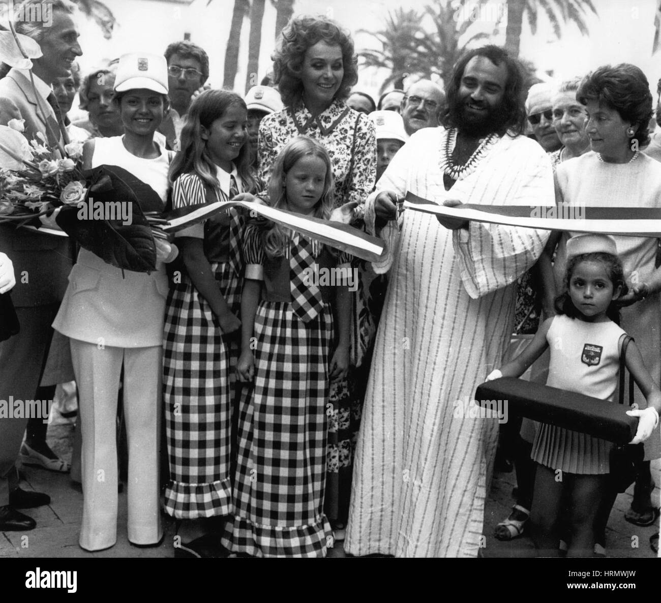 Jul. 24, 1972 - Here is the Greek singer Demis Roussos with comedian ...