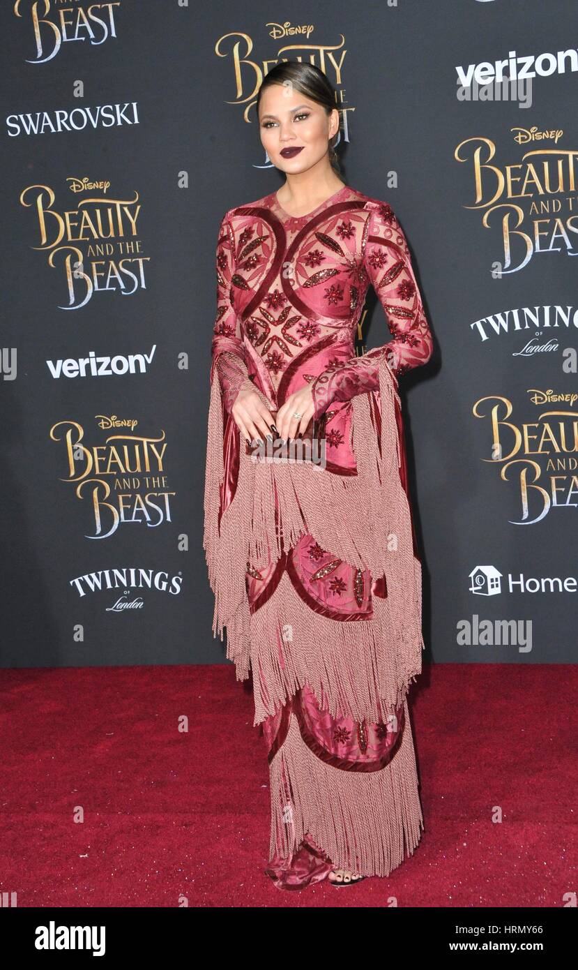 Los Angeles, CA, USA. 2nd Mar, 2017. Chrissy Teigen at arrivals for ...