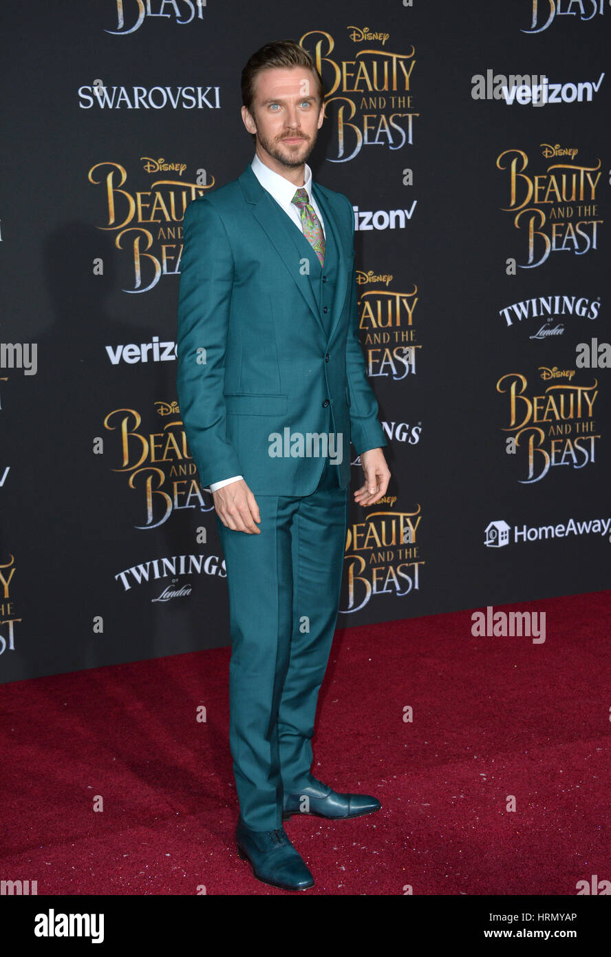 Los Angeles, USA. 02nd Mar, 2017. Actor Dan Stevens at the premiere for ...