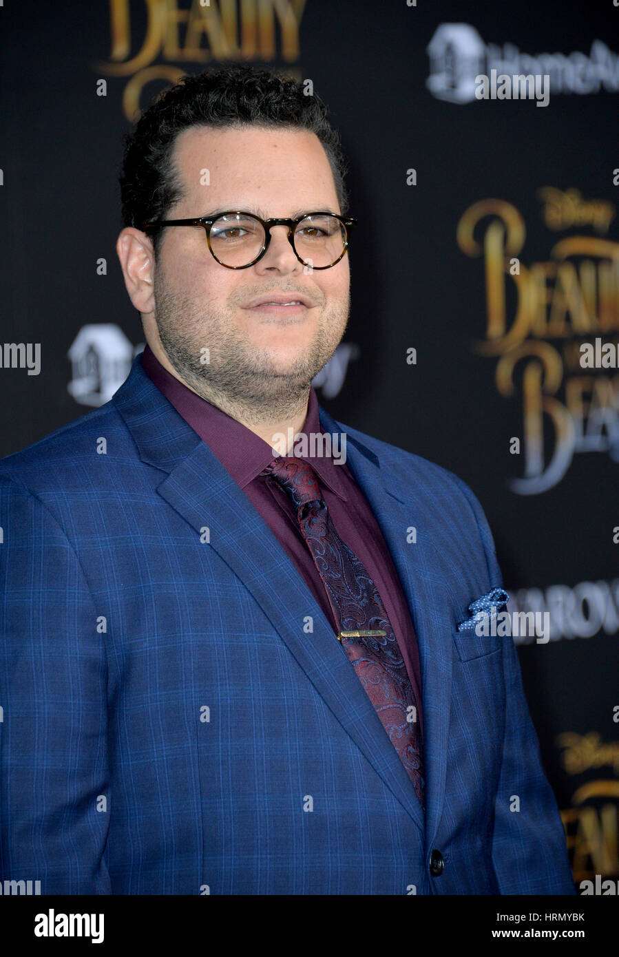 Los Angeles, USA. 02nd Mar, 2017. Actor Josh Gad at the premiere for Disney's "Beauty and the ...
