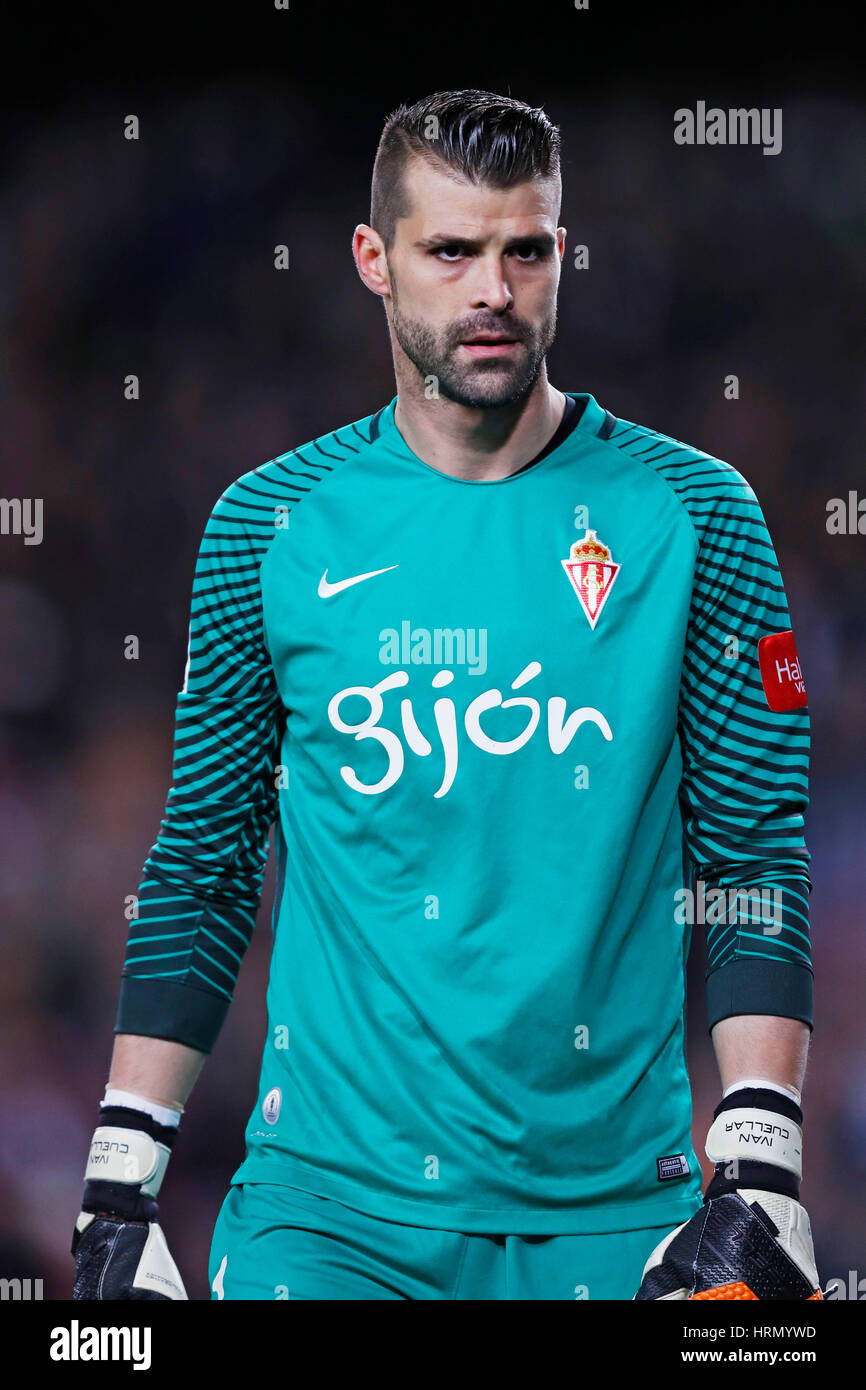 Barcelona, Spain. Credit: D. 1st Mar, 2017. Ivan Cuellar (Gijon ...