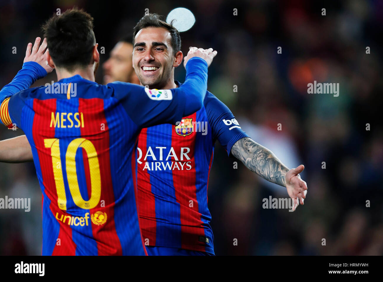 Barcelona, Spain. Credit: D. 1st Mar, 2017. Paco Alcacer (Barcelona ...