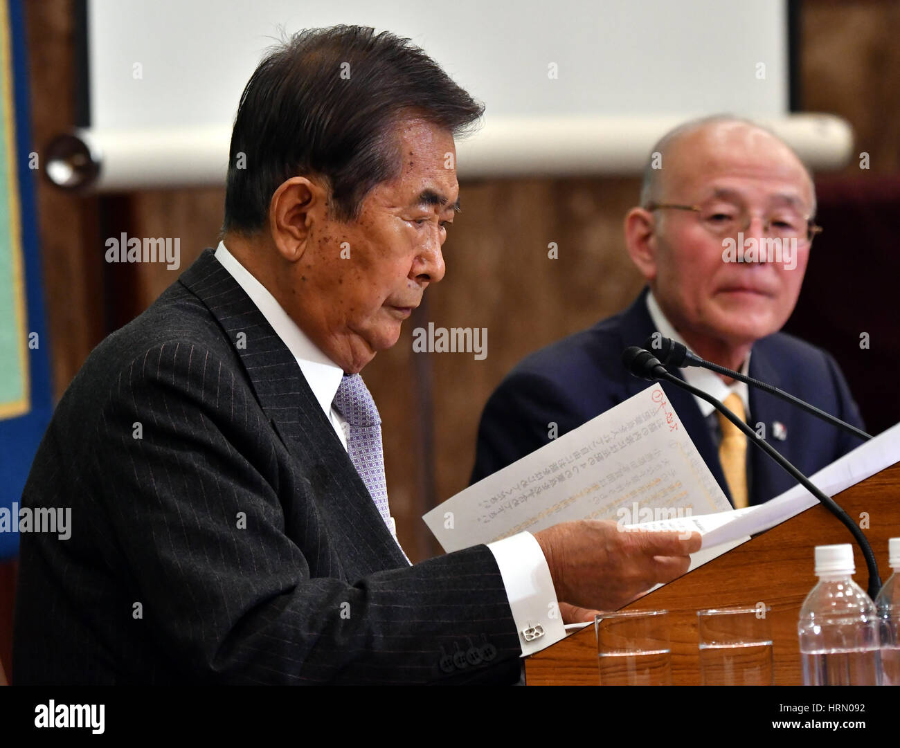 Tokyo, Japan. 3rd March 2017. Former Tokyo Gov. Shintaro Ishihara ...