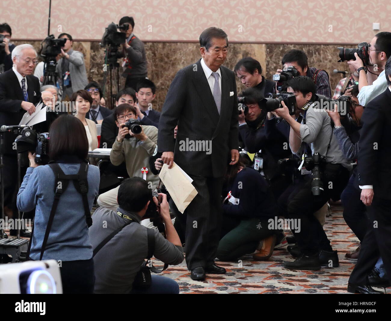 Tokyo, Japan. 3rd March 2017. Former Tokyo Gov. Shintaro Ishihara ...