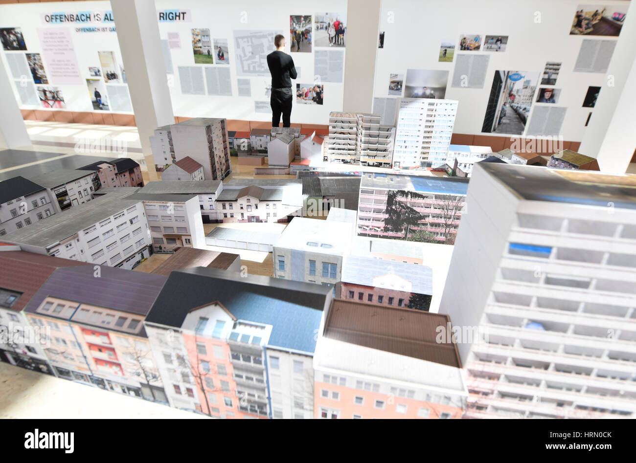 An architectural model at the 'Making Heimat: Germany, Arrival Country ...