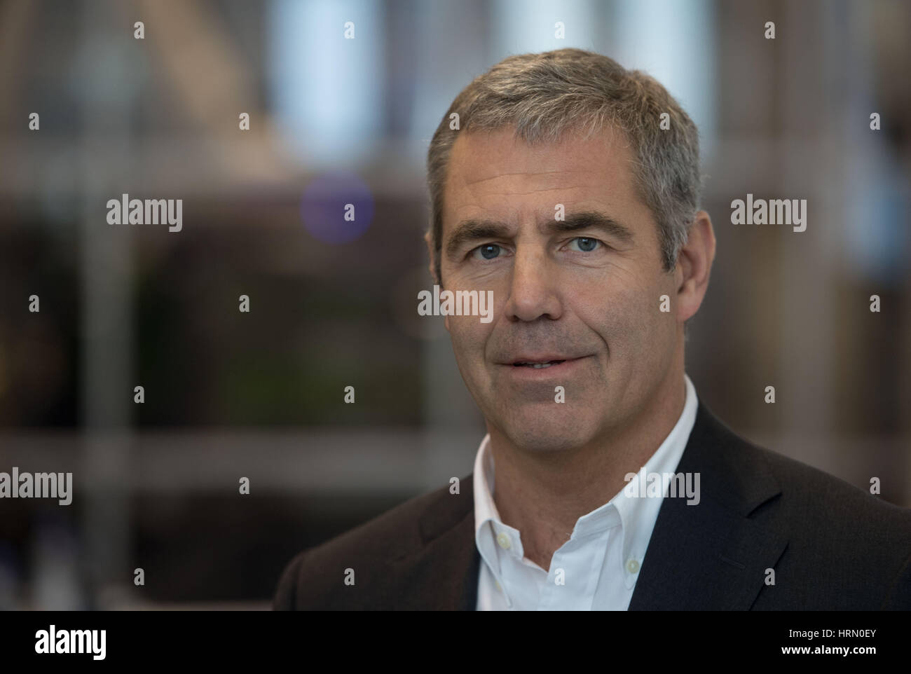 Goeppingen, Germany. 03rd Mar, 2017. Stefan Klebert, the CEO of Schuler ...