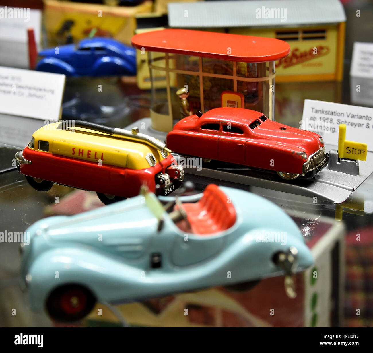 Toys on display in the Toy Museum in Kleessen, Germany, 01 March 2017 ...