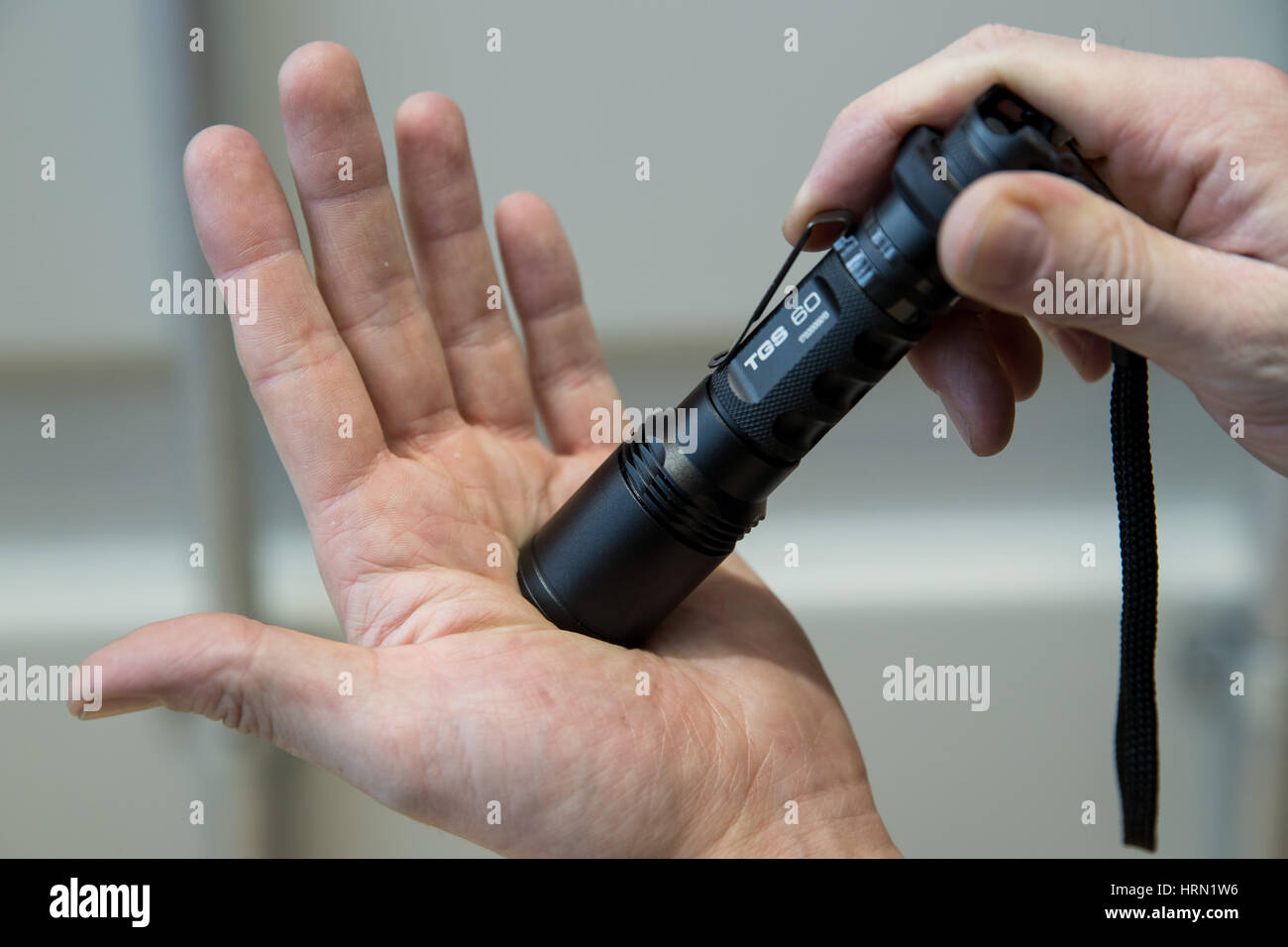 Nuremburg, Germany. 03rd Mar, 2017. An employee of the German weapons ...