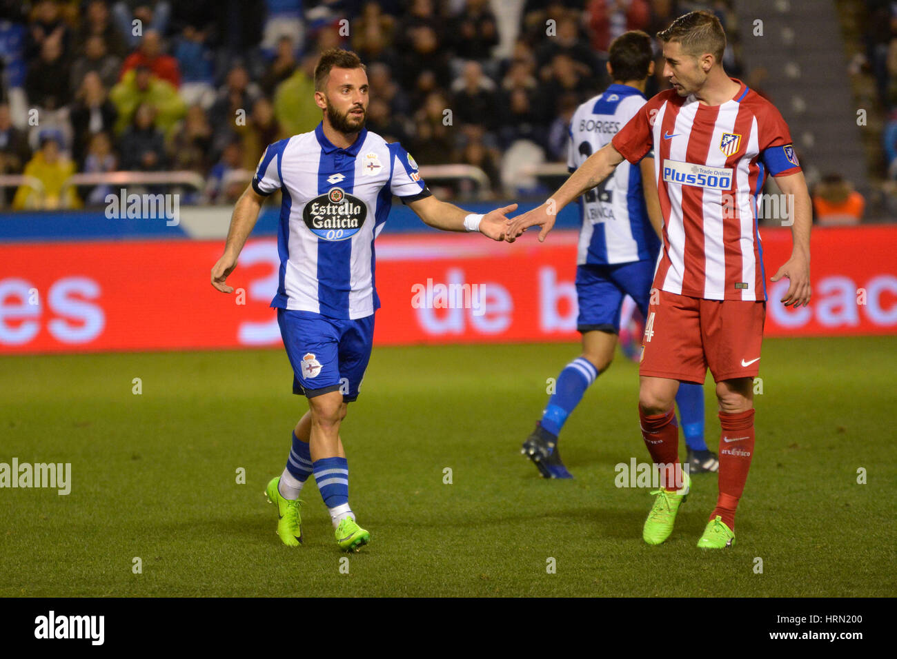 Riazor Stadium, La Coruna, Spain. 2nd March 2017. Çolak. La Liga ...
