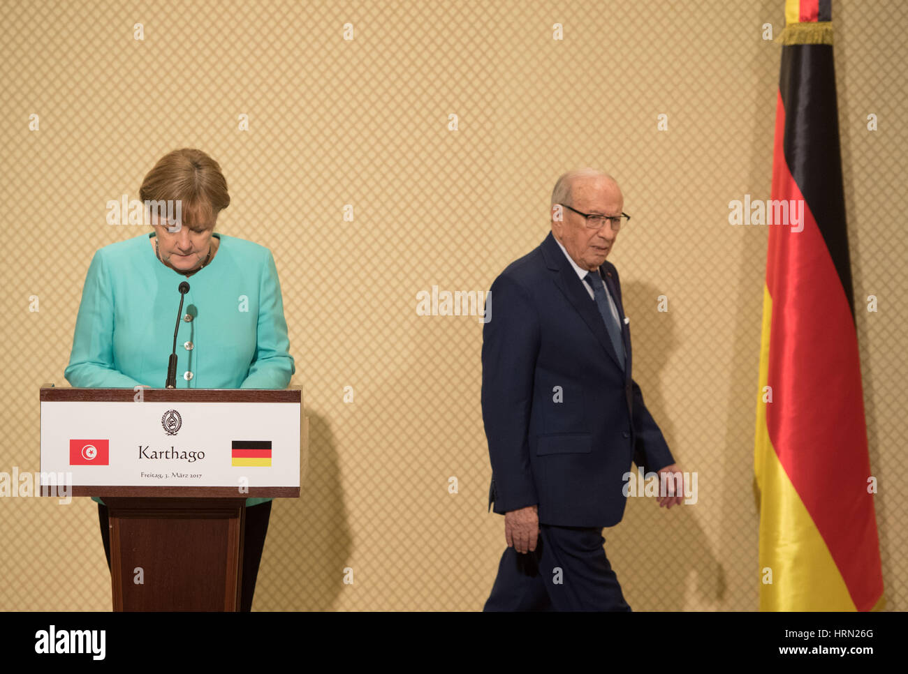 Tunis, Tunisia. 03rd Mar, 2017. German chancellor Angela Merkel at a ...