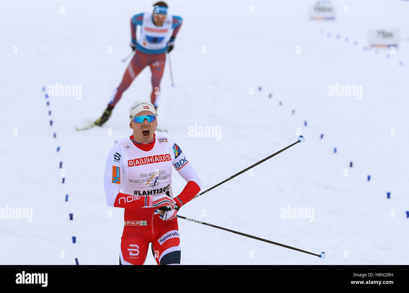 Lahti, Finland. 2nd Mar, 2017. Norwegian athlete Finn Haagen Krogh ...