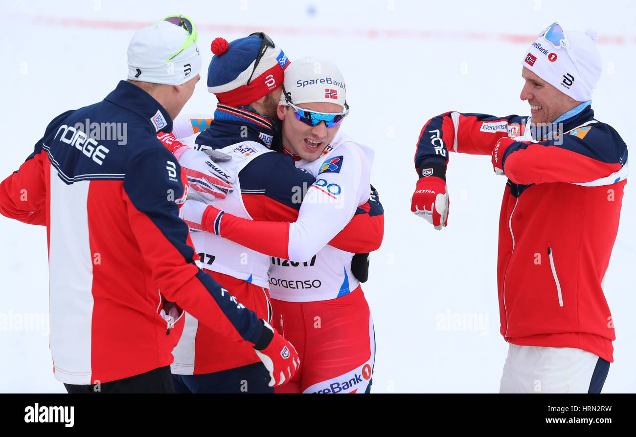 Lahti, Finland. 2nd Mar, 2017. Norwegian athlete Finn Haagen Krogh ...