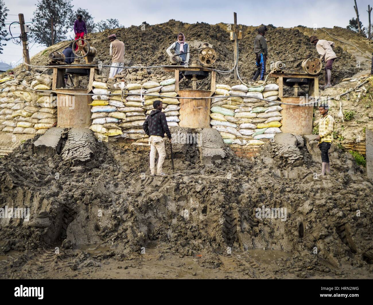 Kathmandu valley brick factory hi-res stock photography and images - Alamy