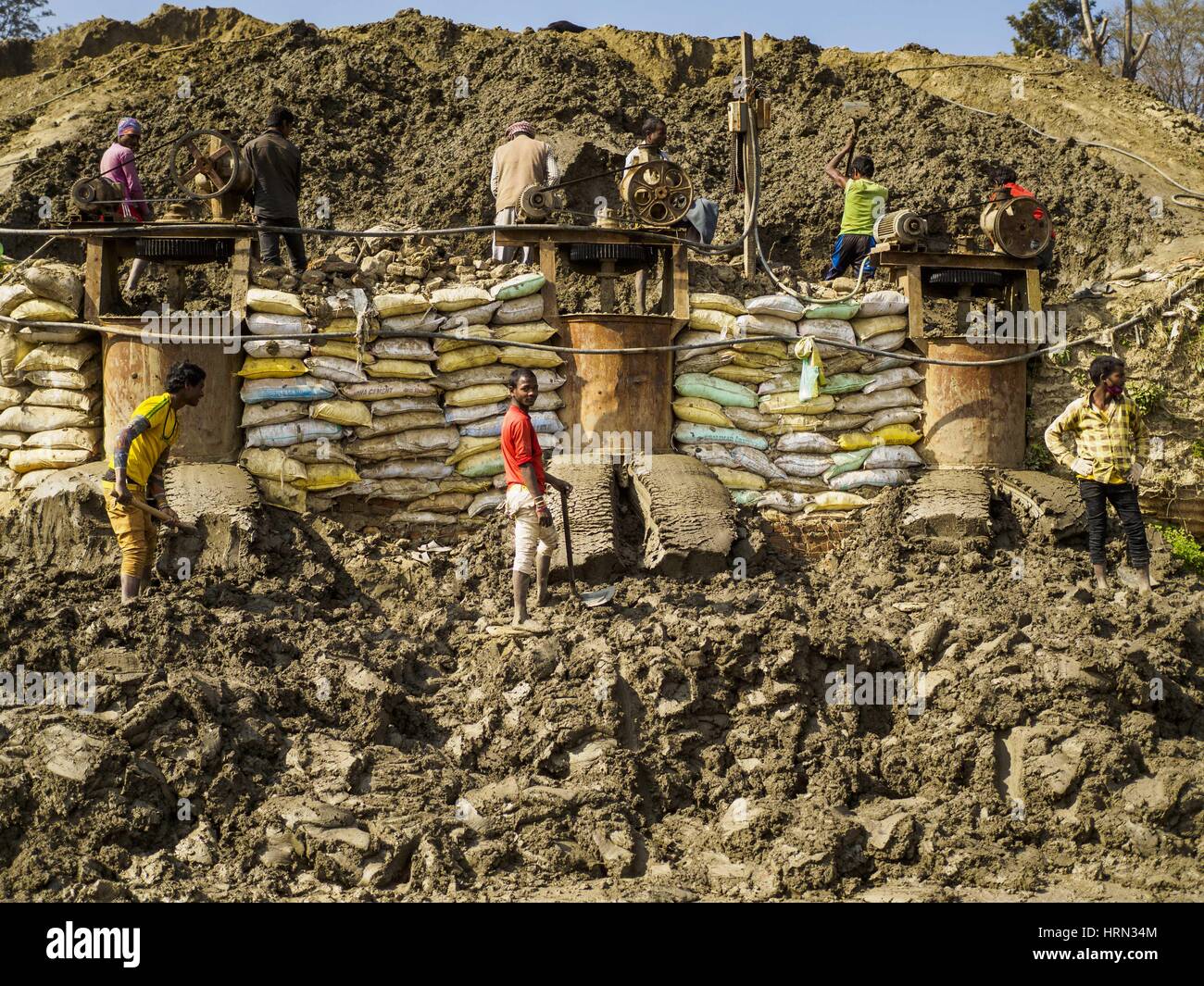 Kathmandu valley brick factory hi-res stock photography and images - Alamy