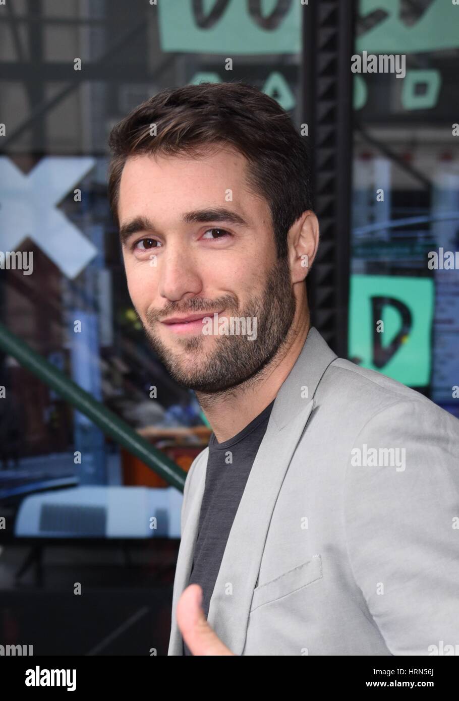 New York, NY, USA. 3rd Mar, 2017. Josh Bowman out and about for ...