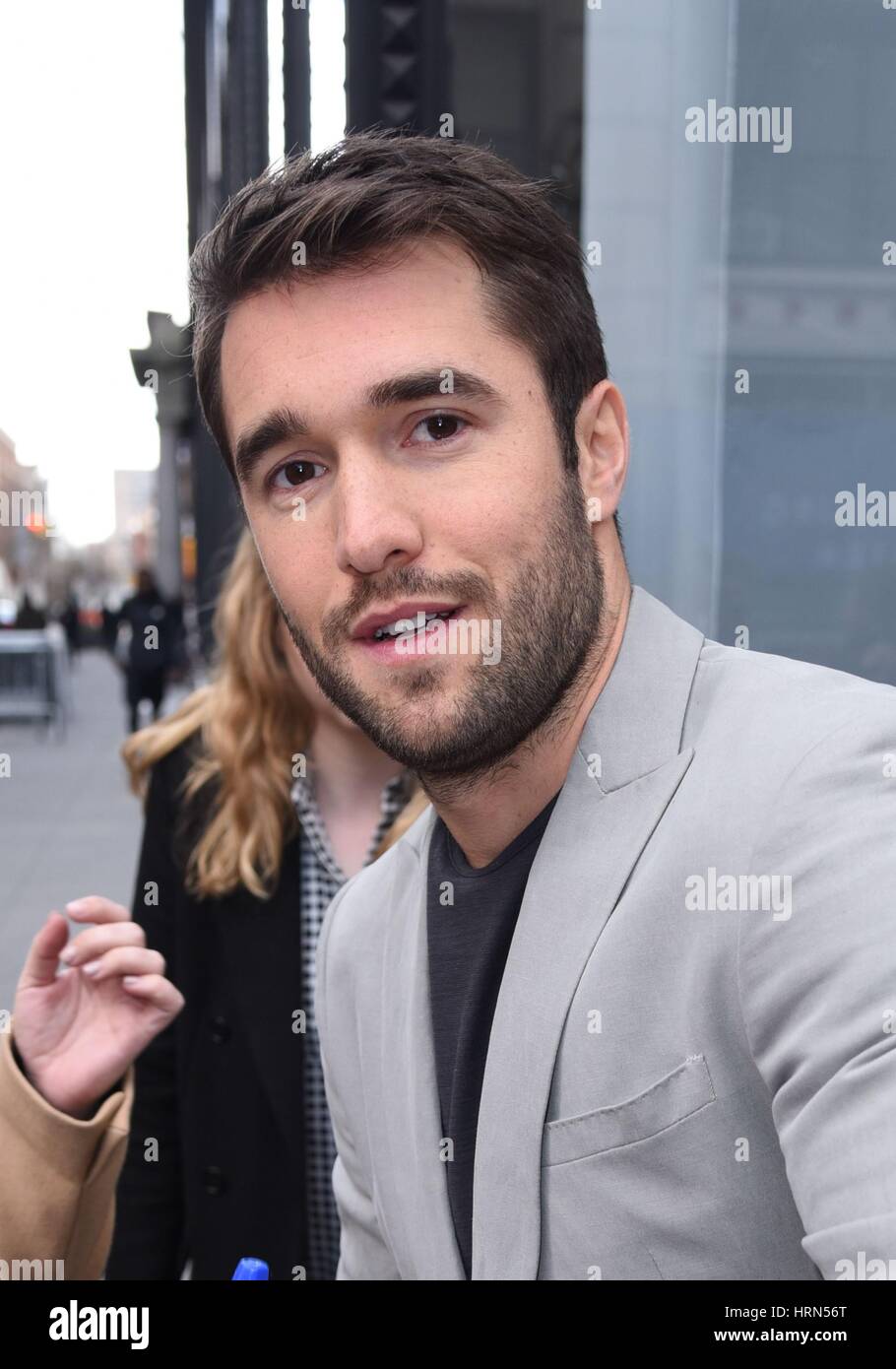 New York, NY, USA. 3rd Mar, 2017. Josh Bowman out and about for ...
