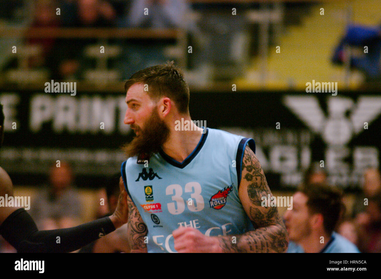 Newcastle upon Tyne,England, 3rd March 2017. Gareth Murray playing for ...