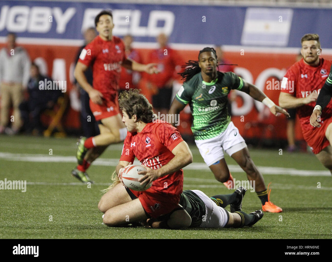 Las Vegas, Nevada, USA. 3rd Mar, 2017. Canadian Rugby player Pat Kay is ...