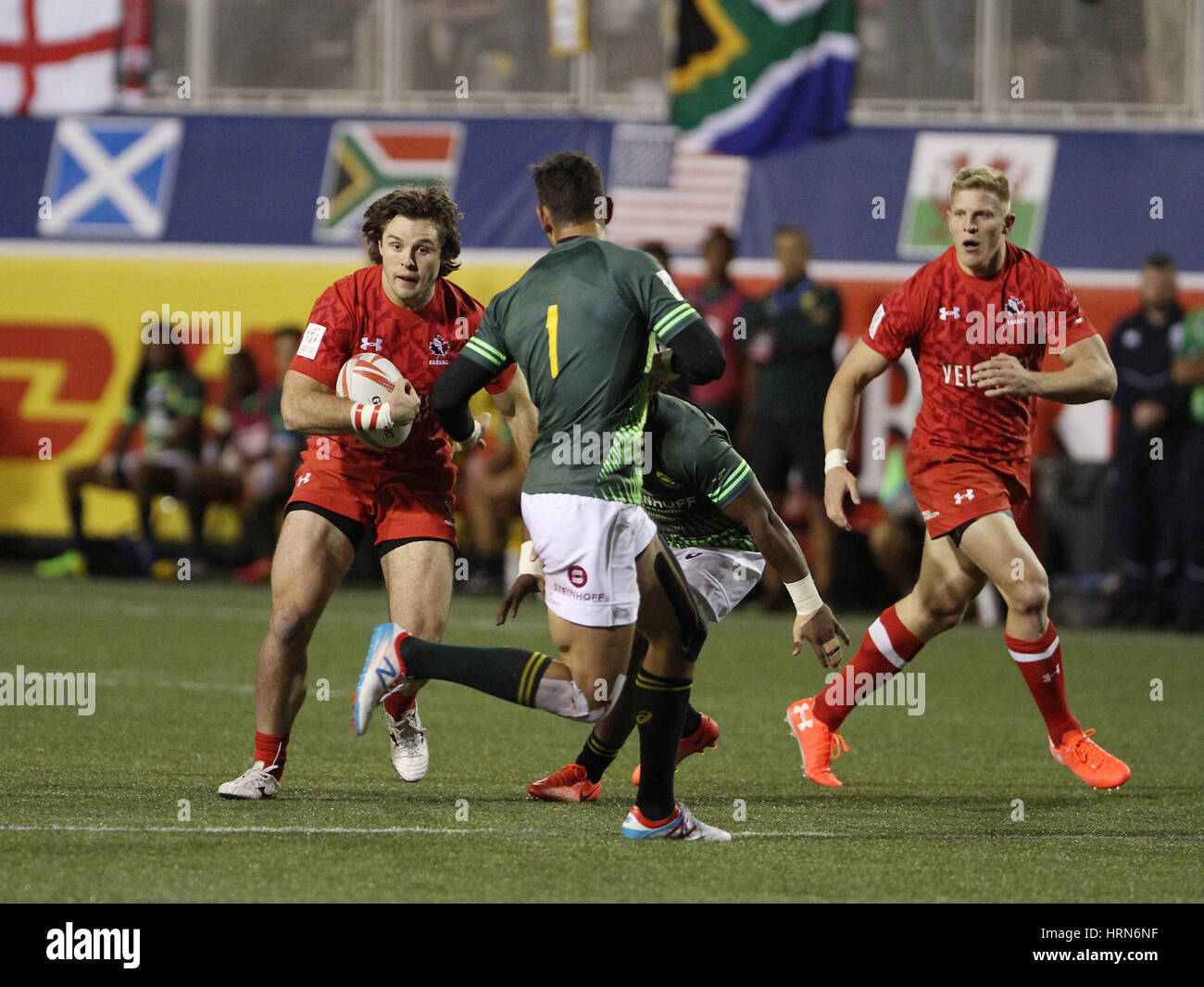 Las Vegas, Nevada, USA. 3rd Mar, 2017. Canadian Rugby player Pat Kay is ...