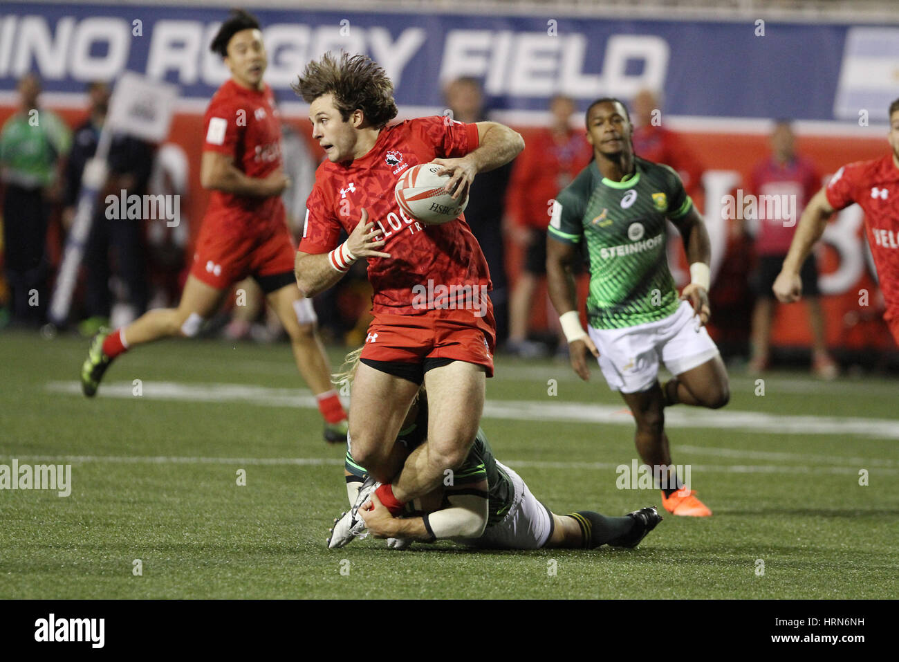 Las Vegas, Nevada, USA. 3rd Mar, 2017. Canadian Rugby player Pat Kay is ...