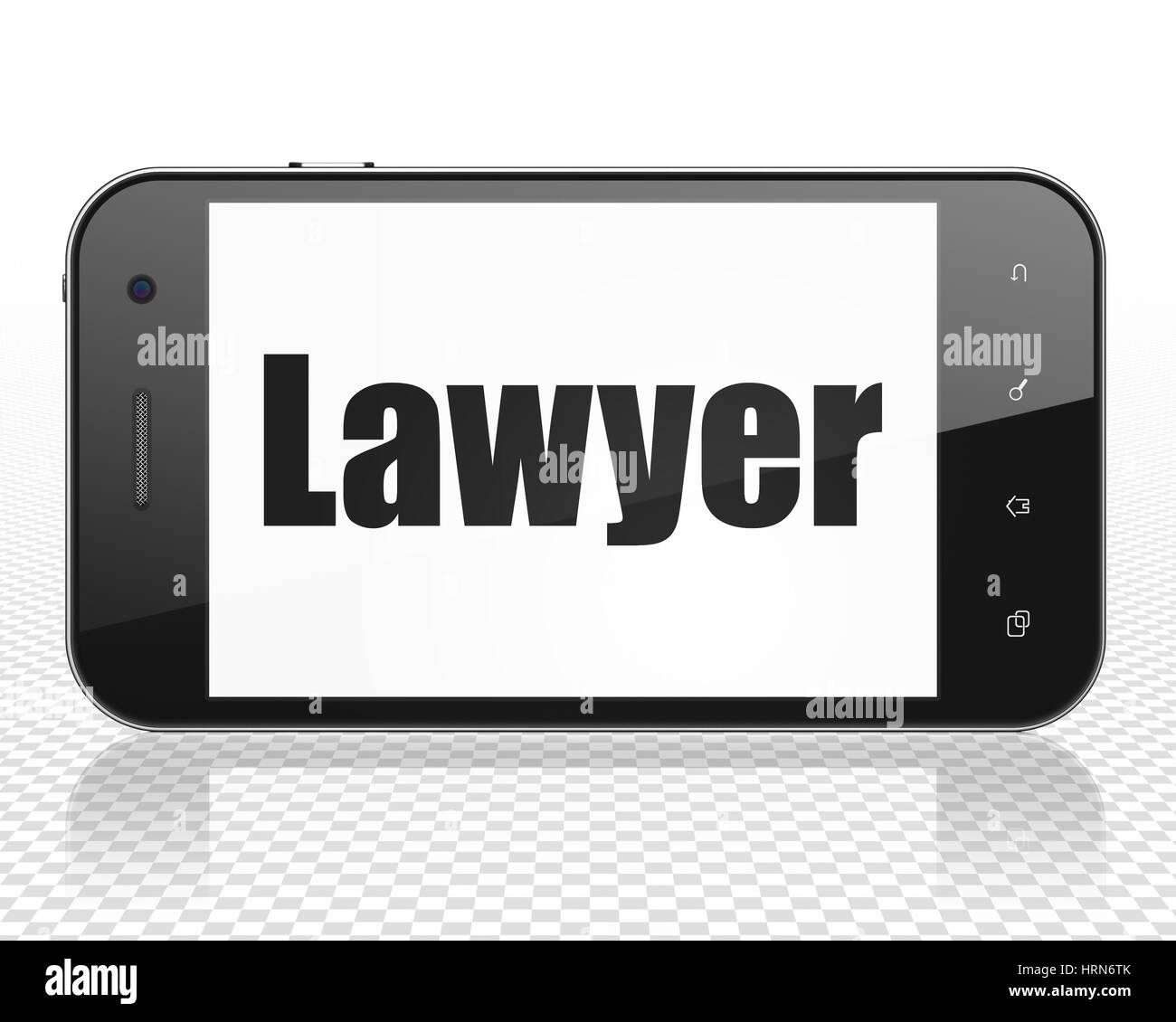 Law concept: Smartphone with Lawyer on display Stock Photo - Alamy