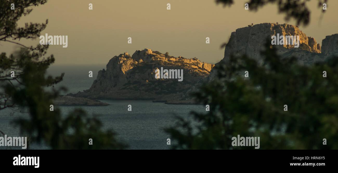 Taken at Sunset in Rhodes, Greece Stock Photo - Alamy