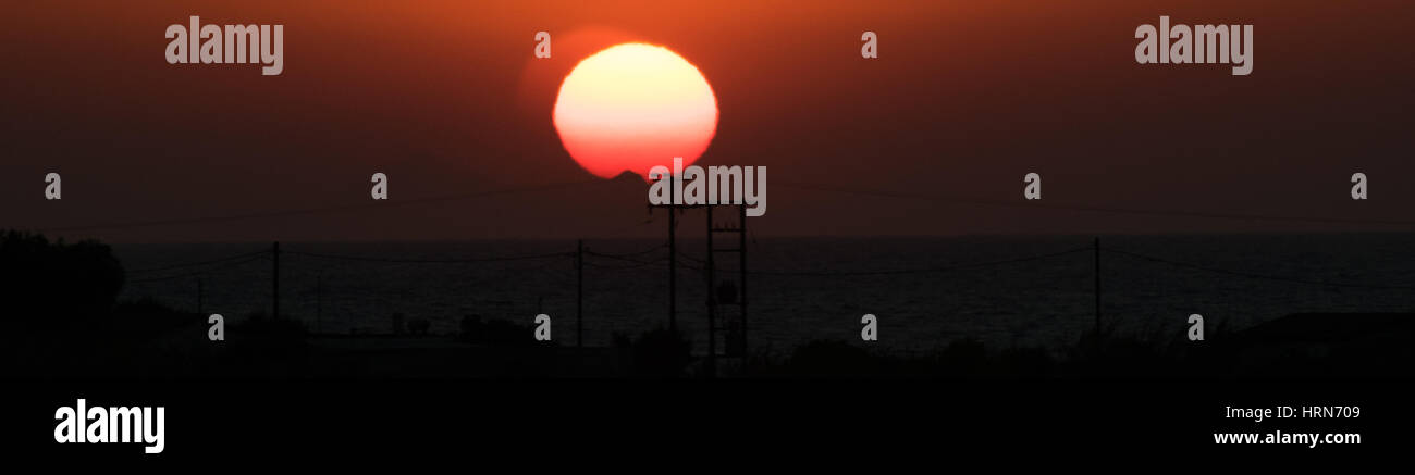 Taken at Sunset in Rhodes, Greece Stock Photo - Alamy