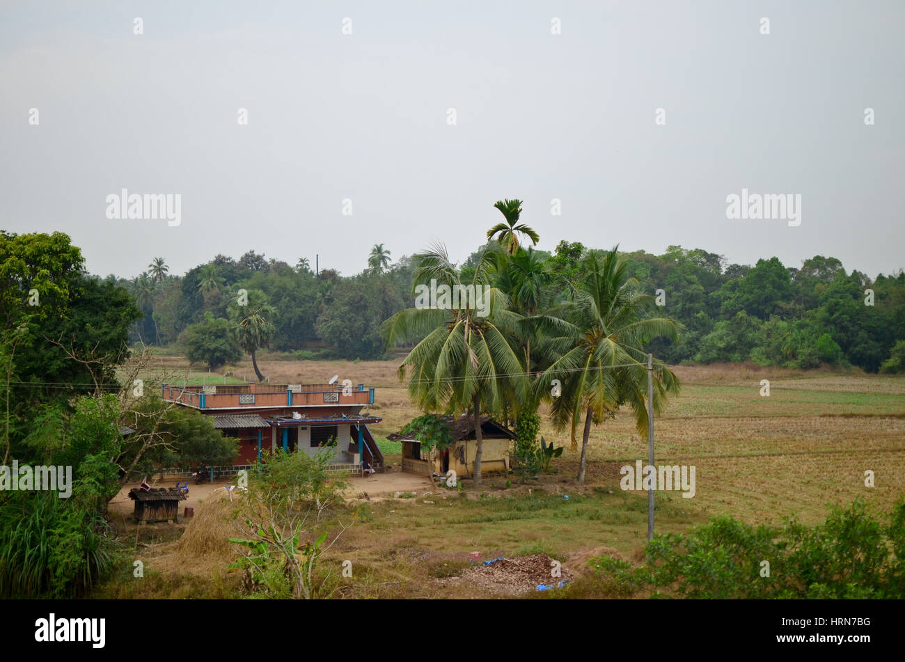 Beautiful landscape of rural India. Scene captured during travel by ...