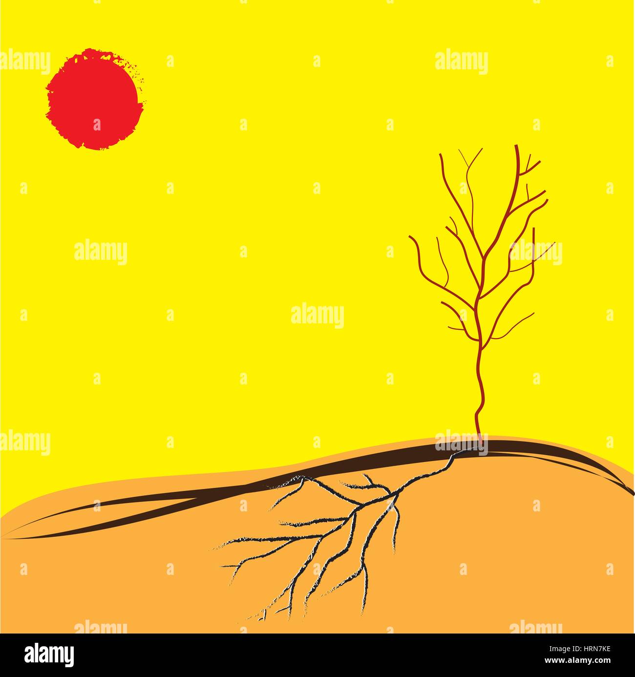 August drought Stock Vector Images - Alamy