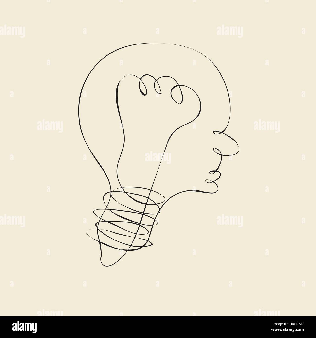 Brain filament Stock Vector Images - Alamy