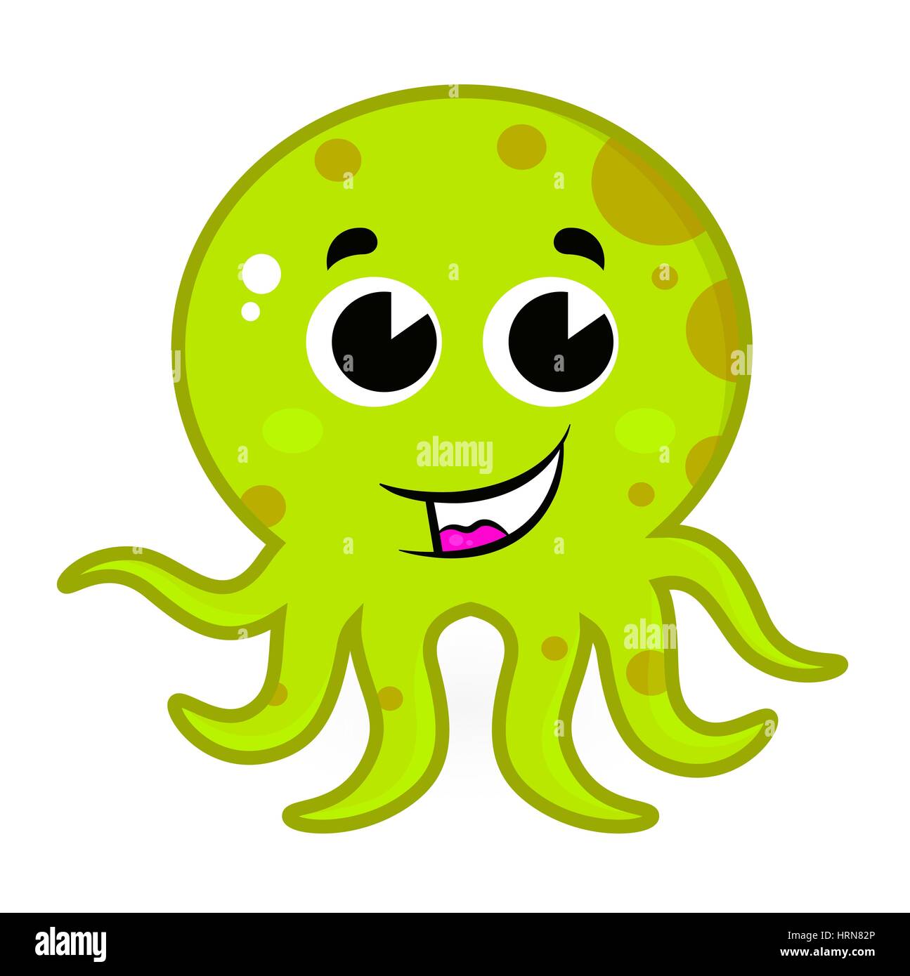Illustration draw octopus cartoon art hi-res stock photography and ...