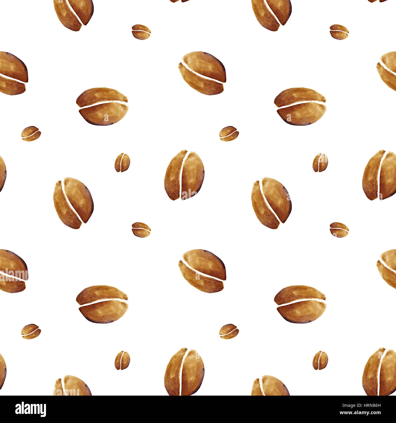 Coffee beans seamless pattern Stock Photo - Alamy