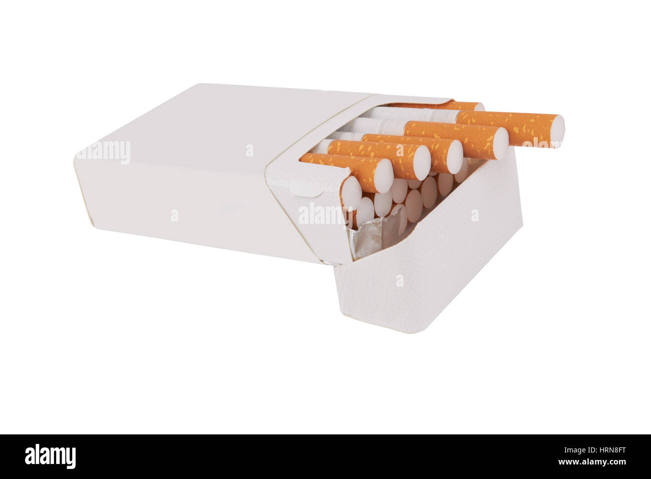Pack of cigarettes isolated on white background Stock Photo - Alamy