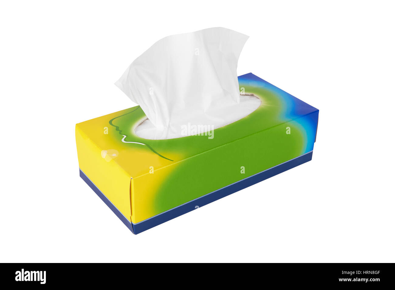 Tissue box isolated on a white background Stock Photo - Alamy