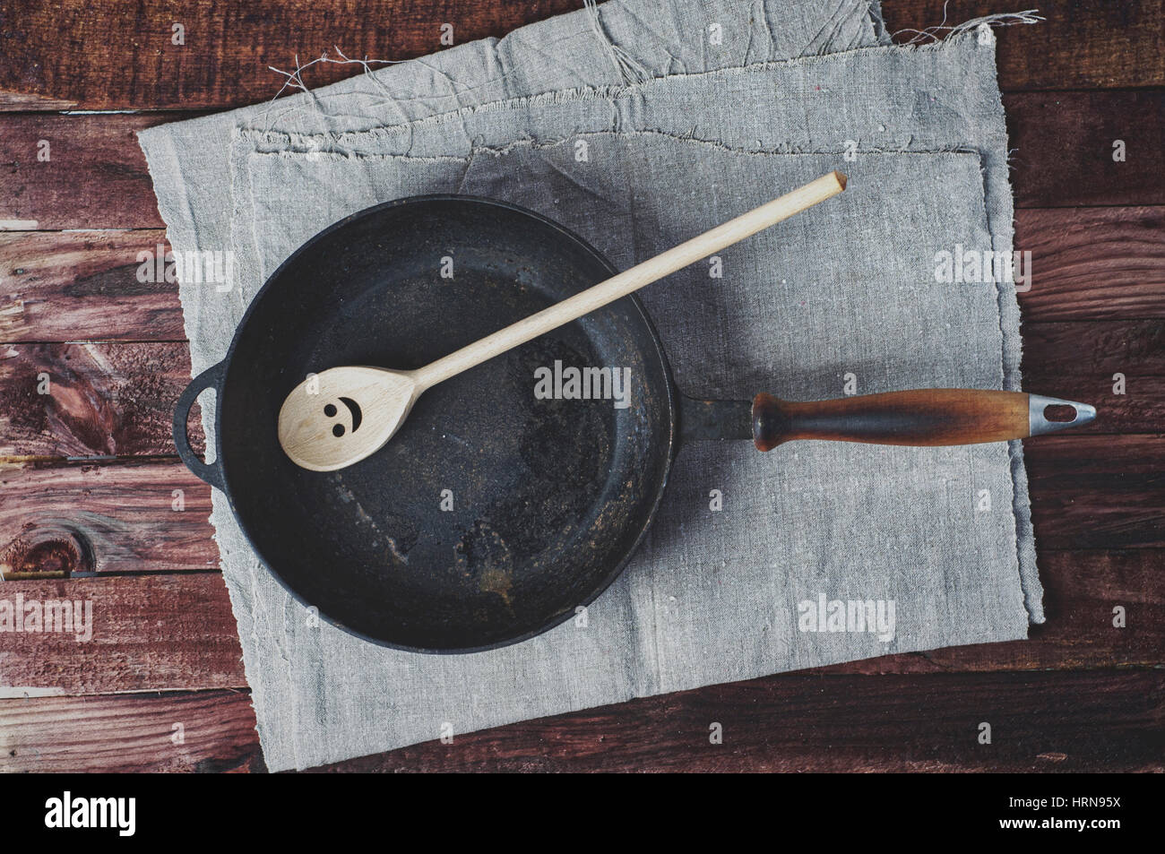 Frying pan from top hi-res stock photography and images - Alamy