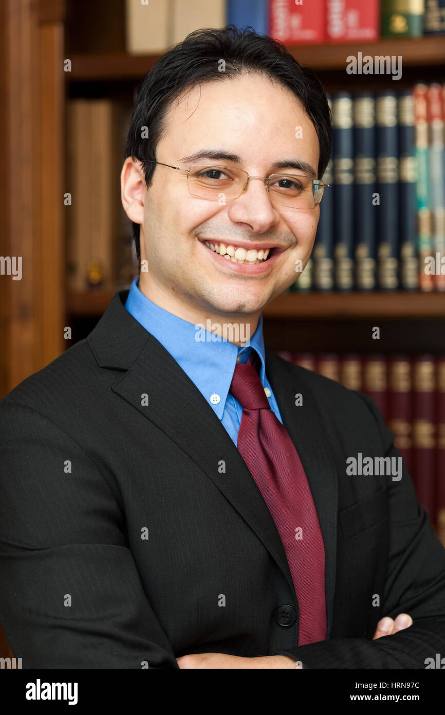 Handsome successful lawyer in his studio Stock Photo - Alamy