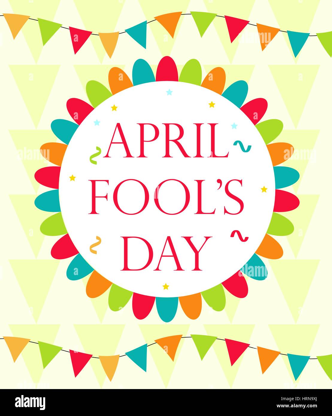 April Fools' Day vector. Holiday laughing card, poster. Vector ...