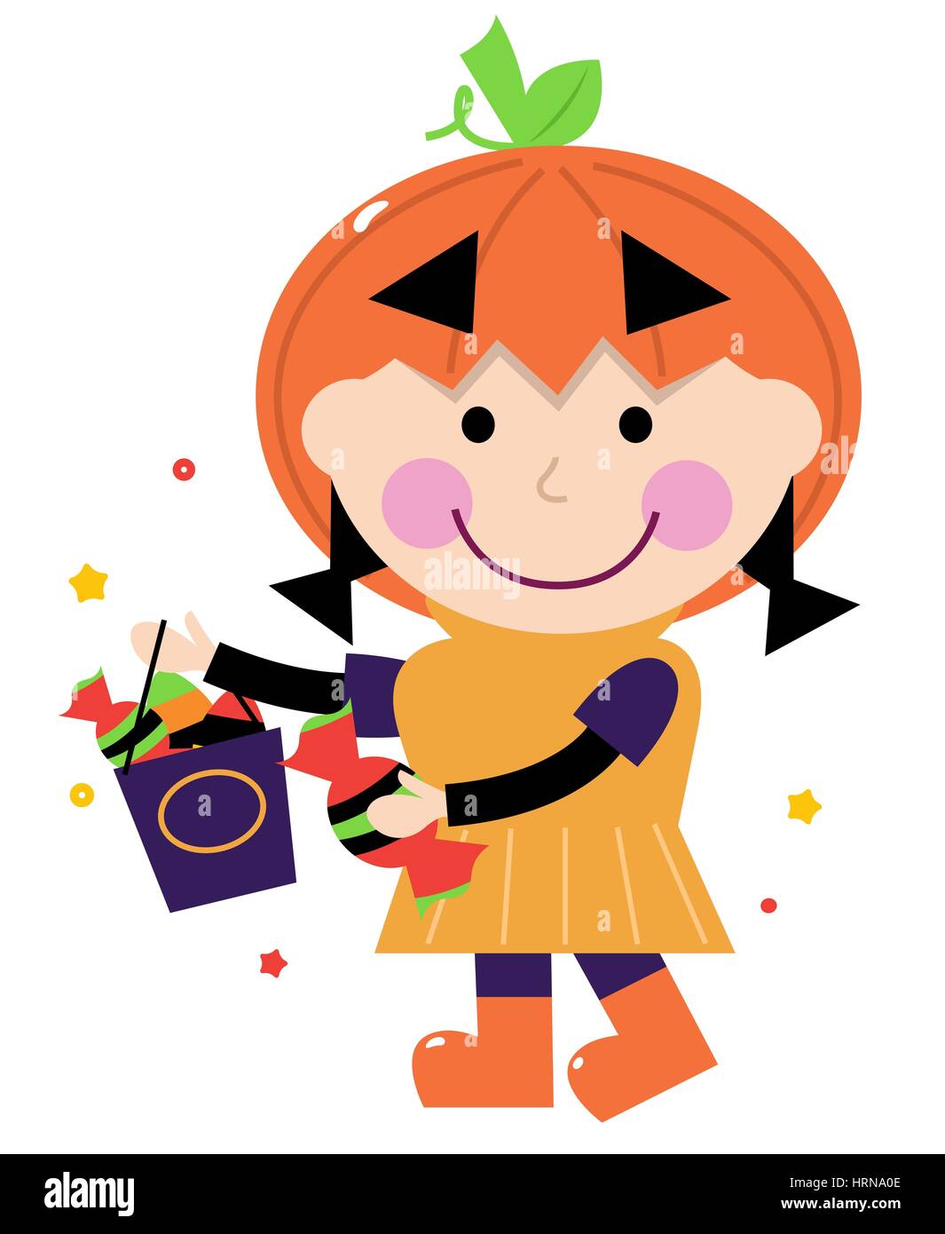16493941 - cute little halloween kid. vector cartoon illustration Stock ...