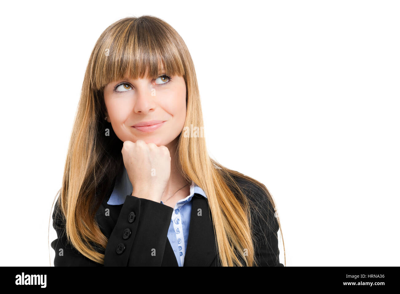 Happy businesswoman having idea hi-res stock photography and images - Alamy