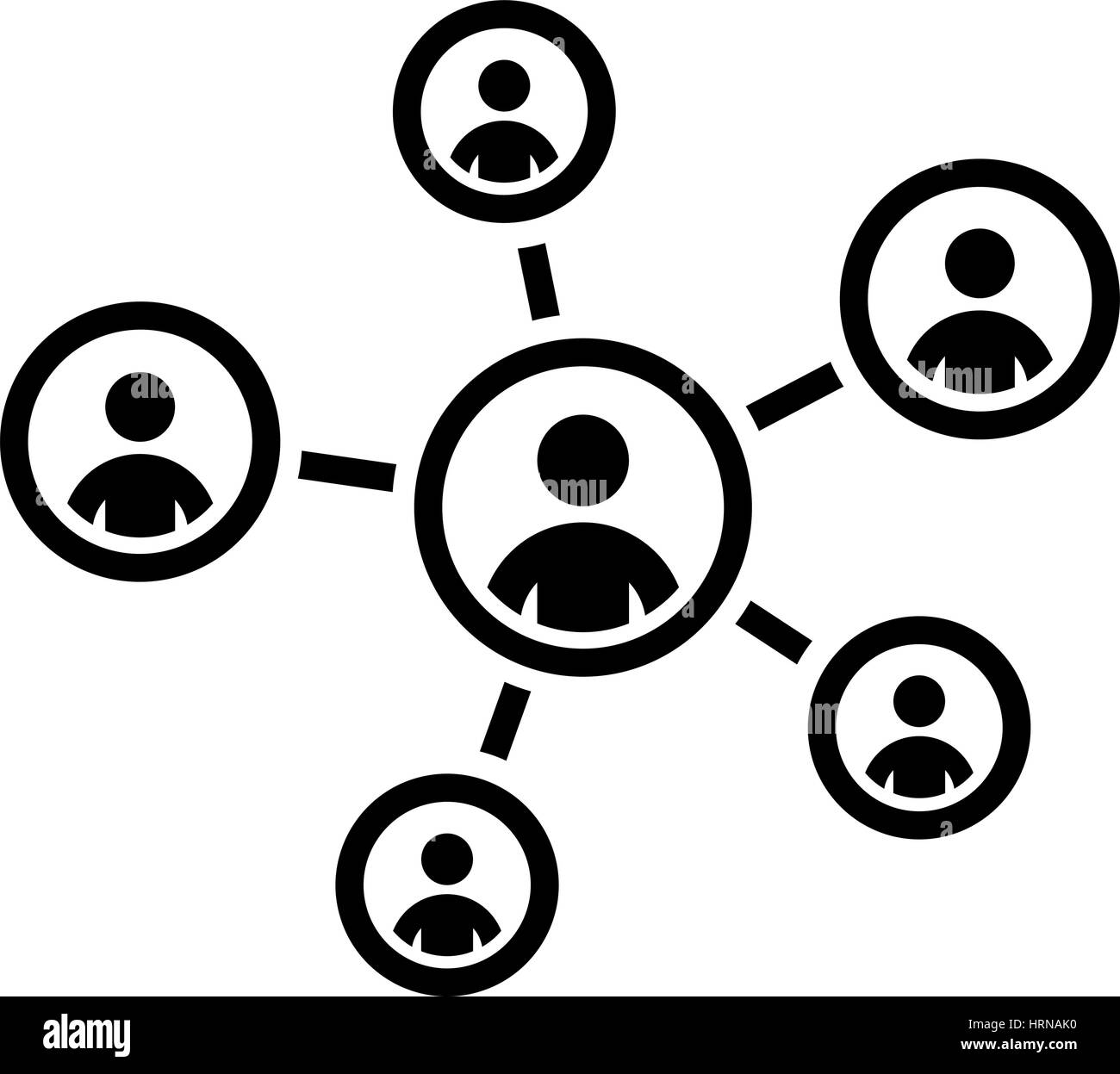 Staff Management Icon. Business Concept. Flat Design Stock Vector Image ...