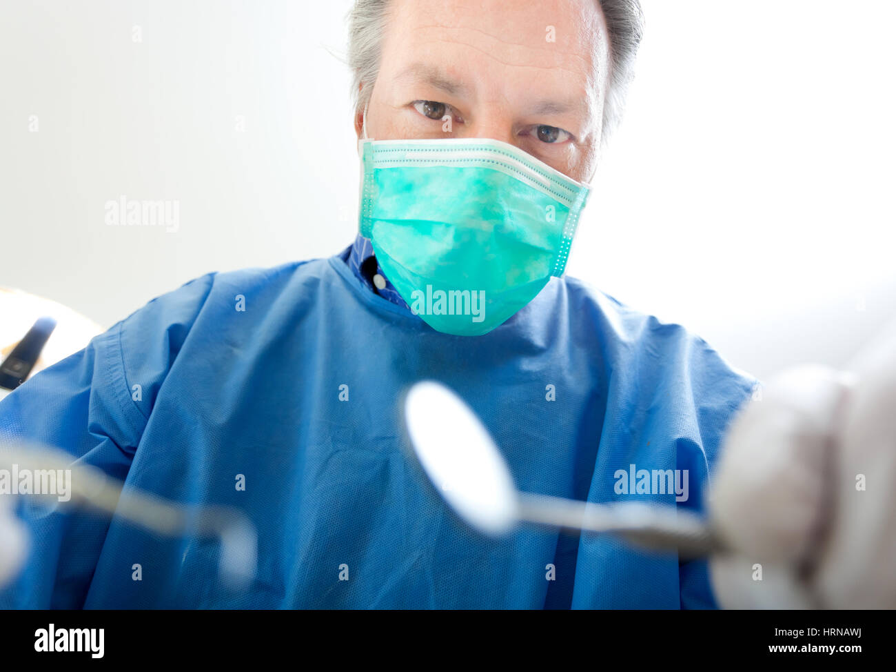 Dentist at work Stock Photo - Alamy