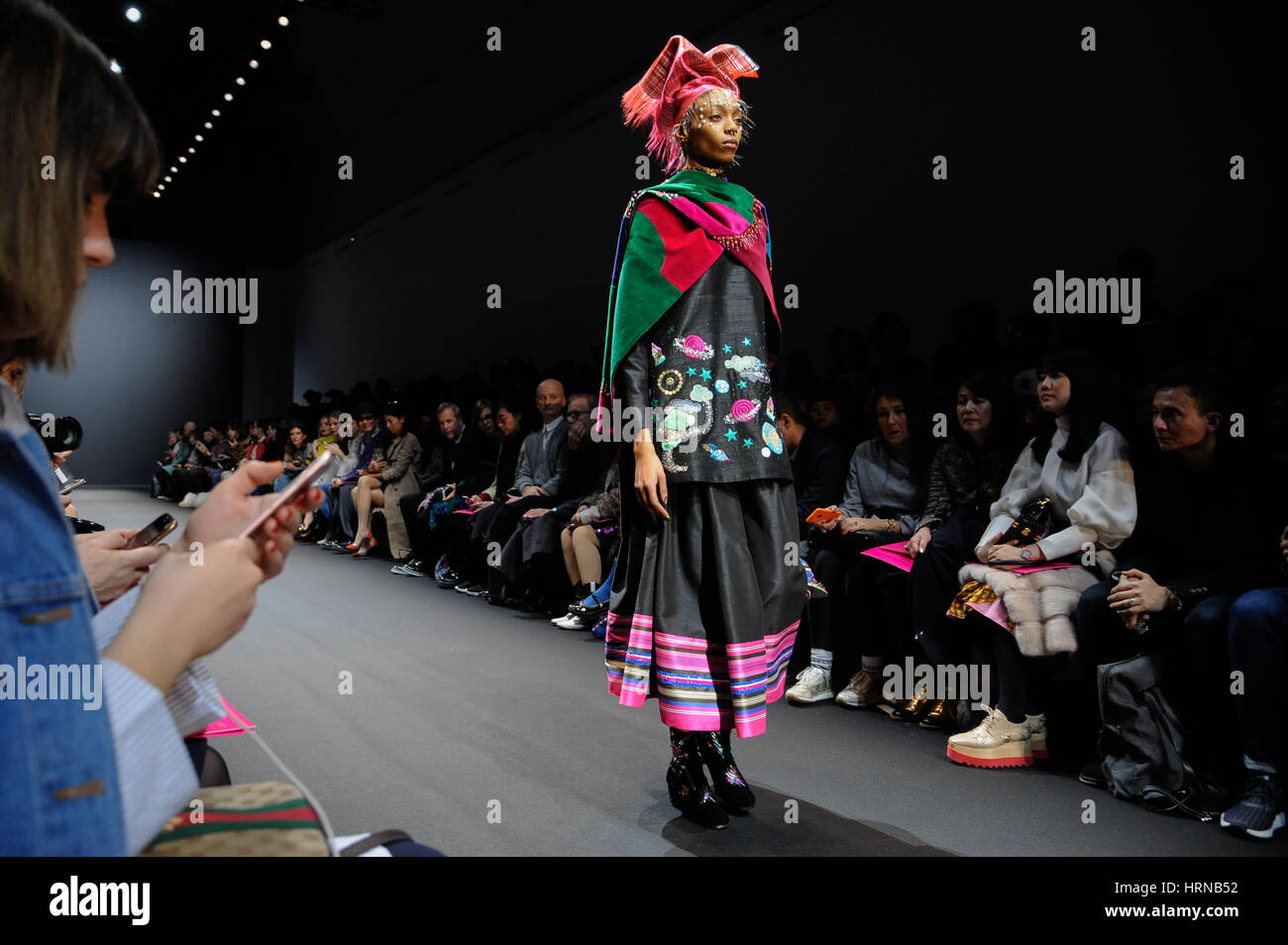 Paris, France. 02nd Mar, 2017. Alternative view. Manish Arora fashion ...