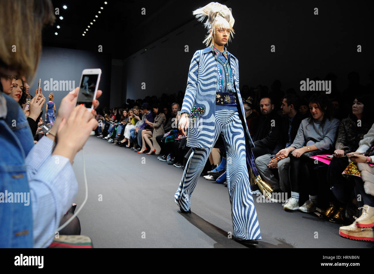 Paris, France. 02nd Mar, 2017. Alternative view. Manish Arora fashion ...