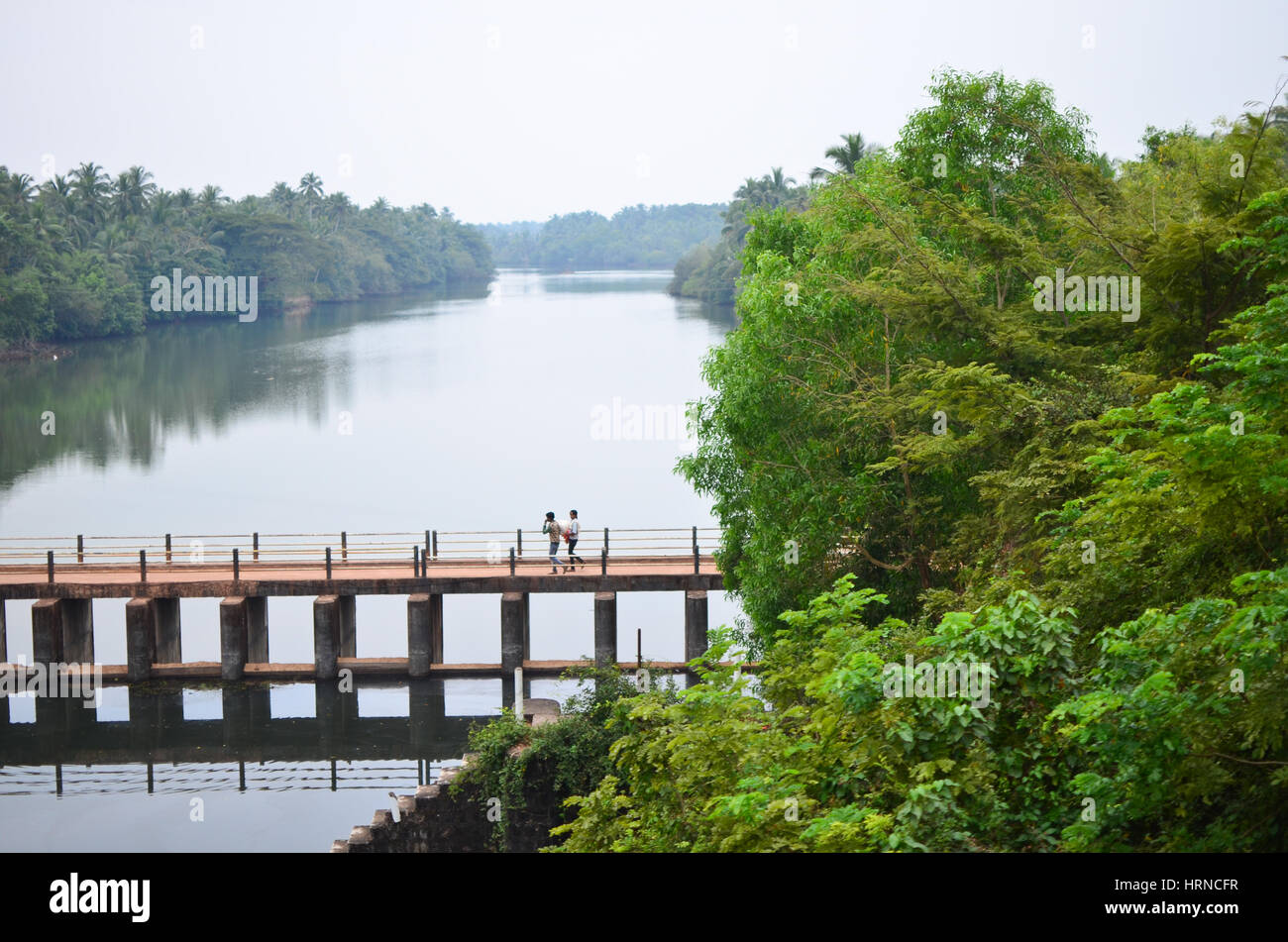 Beautiful landscape of rural India. Scene captured during a train ...