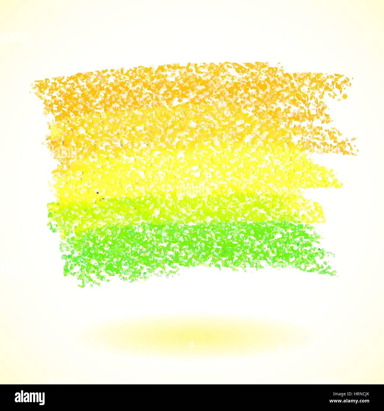 Yellow pastel crayon spot, isolated on white background Stock Vector ...