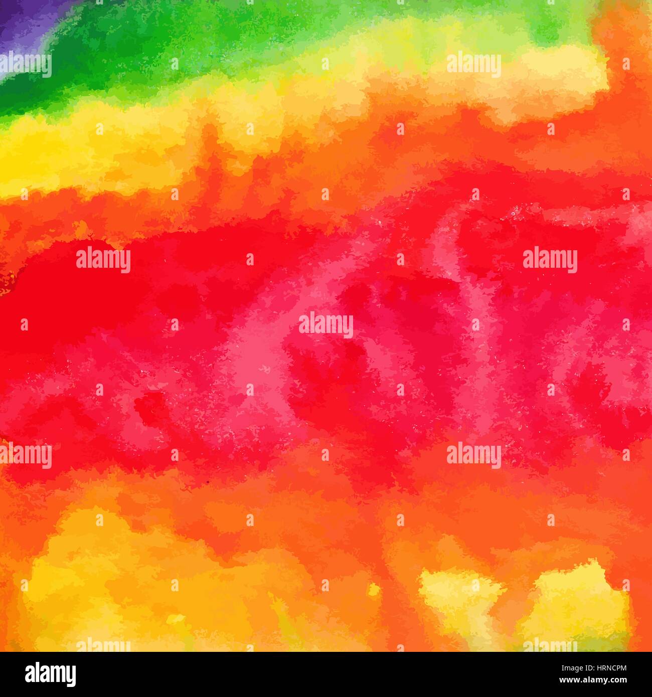 Rainbow vector watercolor hand-drawn baclground Stock Vector Image ...
